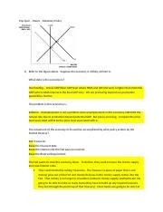 Macro Topic Monetary Policy ANSWERS Docx Pop Quiz Macro Monetary Policy Refer To The