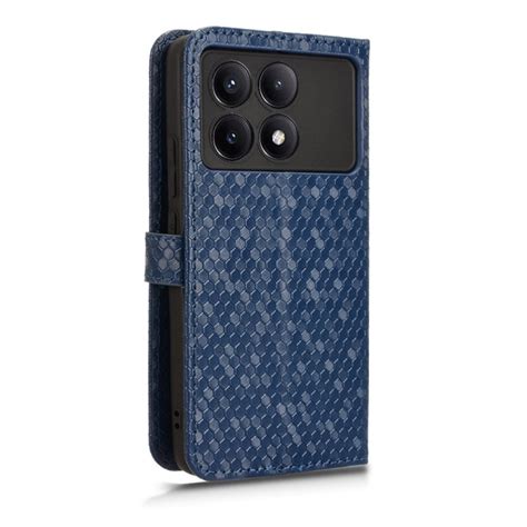 Чехол книжка Honeycomb Dot для Xiaomi Poco X6 Pro синий купить в Киеве Одессе цена в Украине