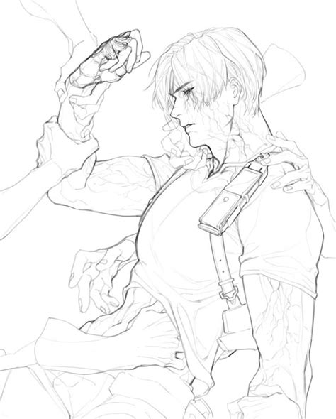Leon Kennedy Fan Art Sketches