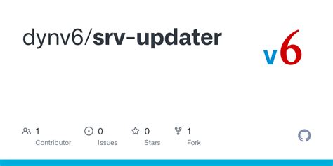 GitHub Dynv6 Srv Updater