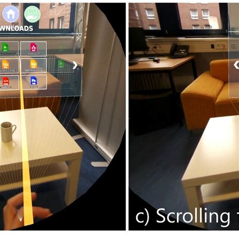 the downloads app represents a grid menu where pinch drag gestures download scientific diagram