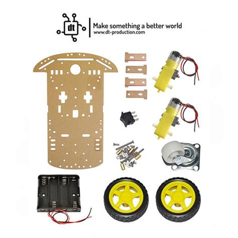 Promo Kit Chasis Robot Mobil Arduino 2wd Smart Car Chassis Acrylic 2 Wd Kota Manado Dt
