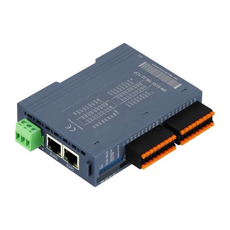 Modbus Tcpip Slave Io Module 24vdc 2 Rj45 16 Port Di Do Din Rail Npn
