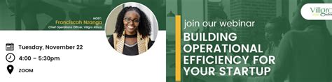 Masterclass Building Operational Efficiency For Your Startup Vc4a