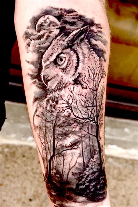 Owl Pine Tree Tree Tattoo Symbolism Design And Meaning