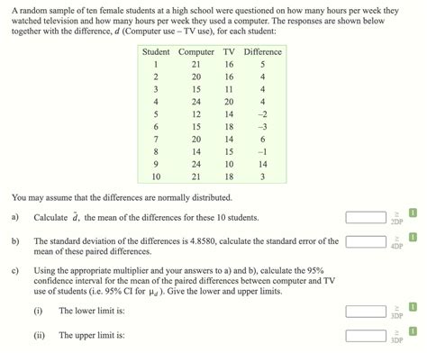 Solved Please Round Answers For A To Decimal Places B Chegg