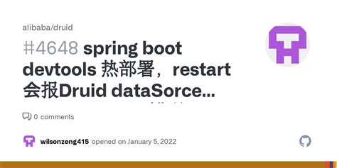 spring boot devtools 热部署，restart会报druid datasorce already closed错误