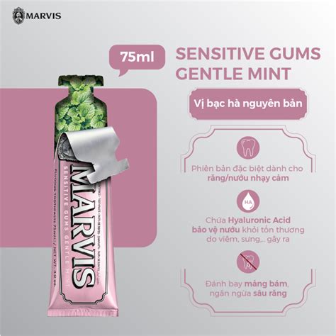Marvis Sensitive Gums Gentle Mint 75ml Marvis Việt Nam