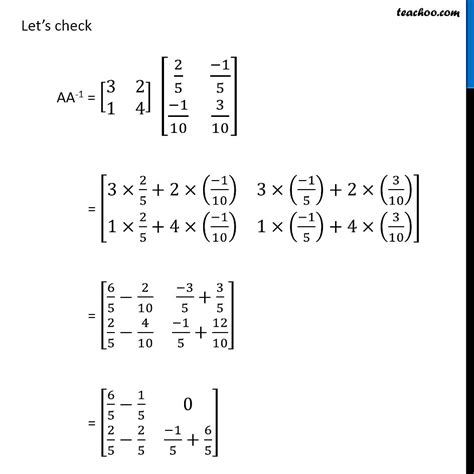 Finding Inverse Of Matrix Using Adjoint Both X And X Teachoo