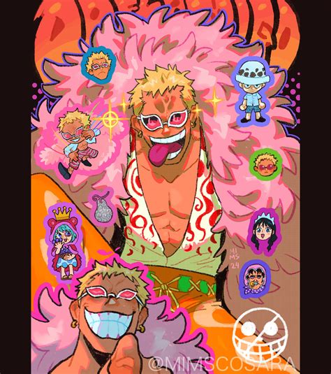 Baby Donquixote Doflamingo Senor Pink Sugar One Piece Trafalgar Law One Piece Highres