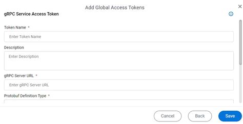 Access Token For Grpc Service