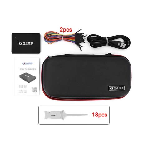 DL Plus GHz Buffer Channel Logic Analyzer USB With Large Spacing Hook Clip Support PWM