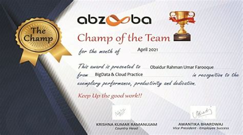 Obaidur Rahman On Linkedin Award 14 Comments