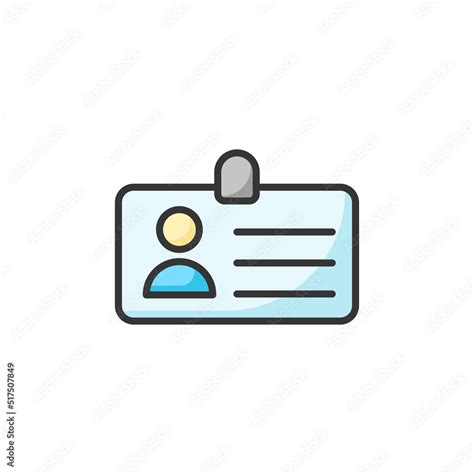 identity card icon identity card logo vector illustration isolated