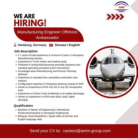 Hiring Hamburg Germany Ammenterprisegmbh Germanyjobs Germanyjob