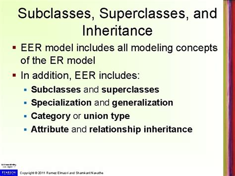 Chapter 8 The Enhanced Entity Relationship EER Model
