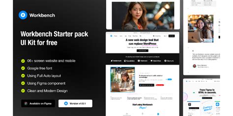 Workbench Website Ui Kit Figma
