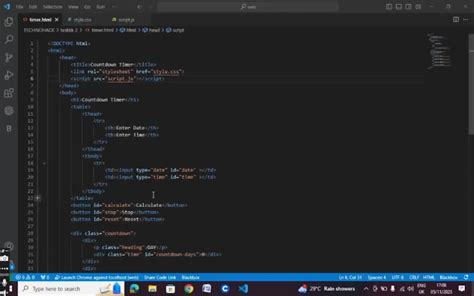 Roshan R On Linkedin Technohacksedutech Internship Countdowntimers