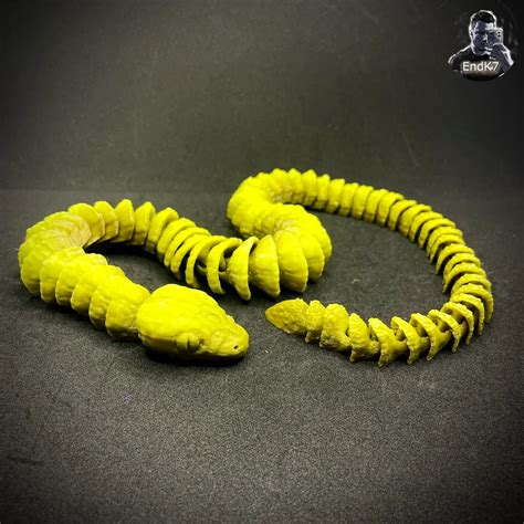 Colossal Python Snake Almost Cm Inch Lenght Articulated Print In Place No Supports