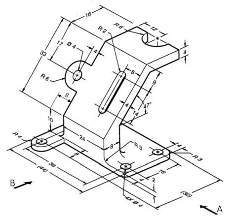 Solved Create A Drawing Of The Object Shown Below The Chegg