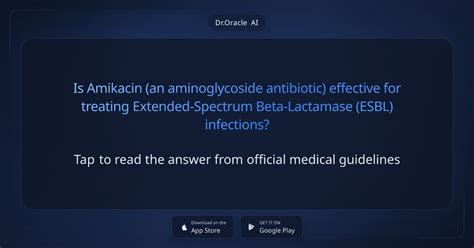 Is Amikacin An Aminoglycoside Antibiotic Effective For Treating Extended Spectrum Beta