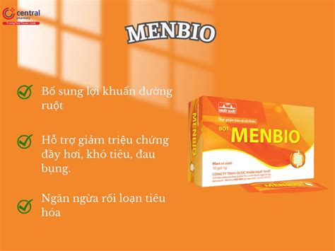 Thuốc bột men vi sinh MENBIO Giải pháp hỗ trợ bổ sung lợi khuẩn đường ruột của Nhất Nhất