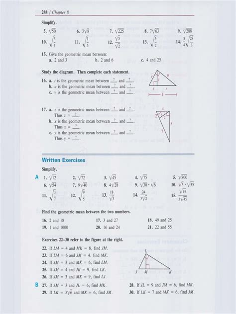 Similarity In Right Triangles Pdf Geometry Geometric Shapes