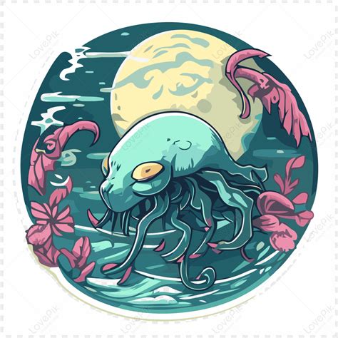 문어 클립 아트의 스티커 일러스트 벡터상표 Png 일러스트 무료 다운로드 Lovepik