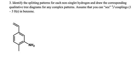 Solved 3 ﻿identify The Splitting Patterns For Each