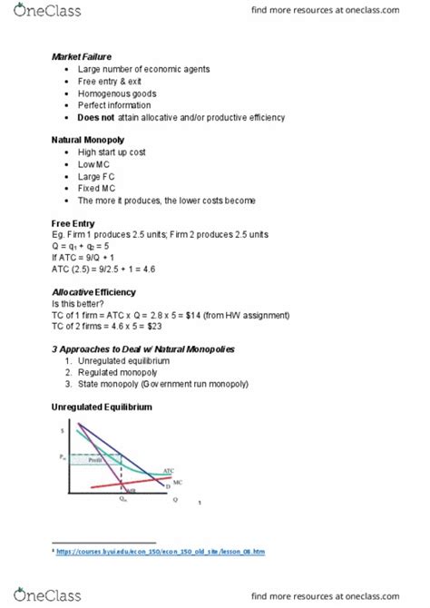 Econ 1011 Lecture Notes Fall 2018 Lecture 30 Productive Efficiency