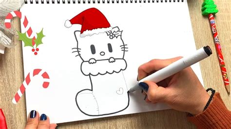 Ζωγραφίζω τη Hellokitty Βήμα Βήμα Νηπιαγωγείο Δημοτικό How To Draw Christmas Hello Kitty