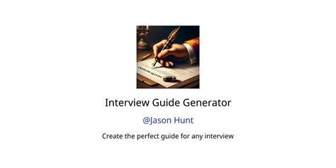 Interview Guide Generator Gpts Features And Functions Examples And Prompts Gpt Store