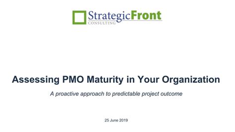 Assessing PMO Maturity In Your Organization PPT
