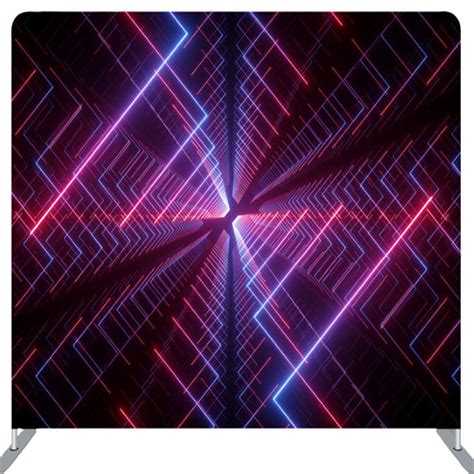Cyber Style Neon Lights Layering Fabric Party Backdrop Lofaris