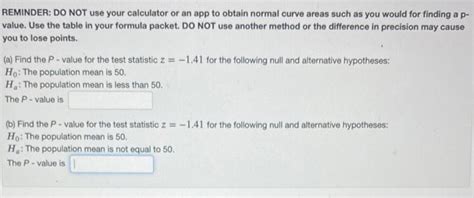 Solved REMINDER DO NOT Use Your Calculator Or An App To Chegg Com