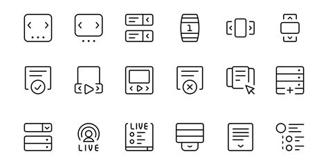 Ui Ux Design Icons Web Icons Set Of Editable Stroke Icons Ui