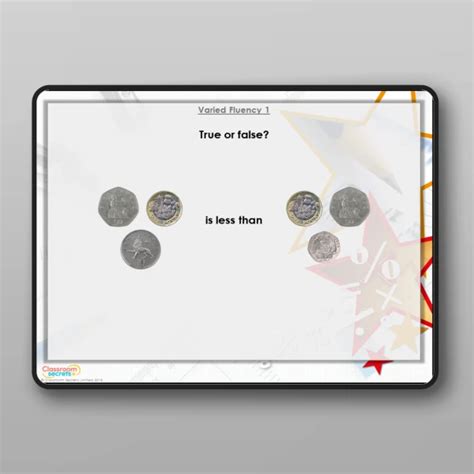 Year 2 Compare Amounts Of Money Modelling Ppt Resource Classroom Secrets