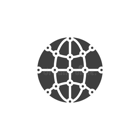 Global Network Connection Vector Icon Stock Vector Illustration Of Icon Design 159813360