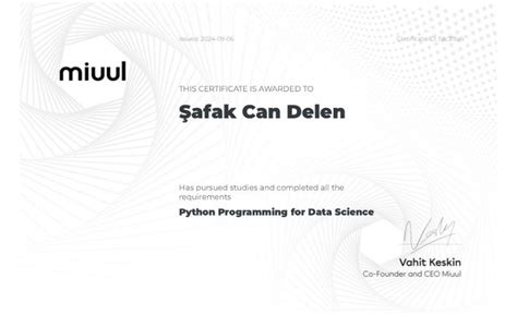 Safak Can Delen On Linkedin I Would Like To Announce That I Have Successfully Completed The Python
