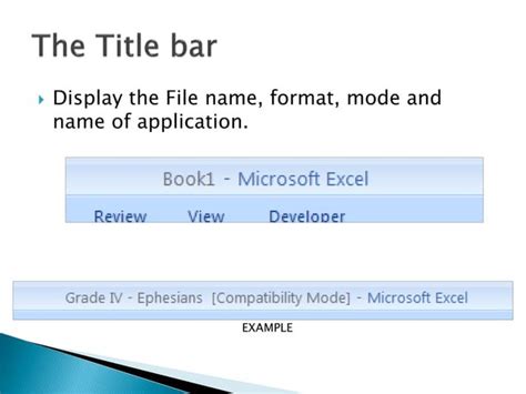 Chapter 1 Lesson 2 Ms Excel And Its Interface Pptx
