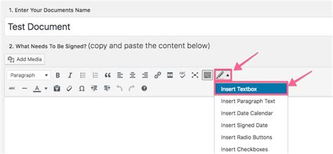 How To Add Signer Input Fields Wp E Signature Support And Documentation By Approveme