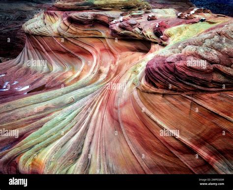 Sandtone Formation In North Coyote Buttes The Wave Paria Canyon