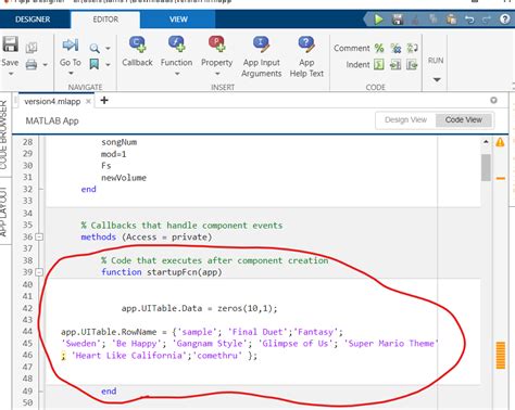 Solved Matlab App Designer Help I Am Making A Music Player