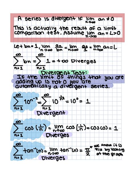 Divergence Test Practice Problems A Series Is Divergent If Him An 0