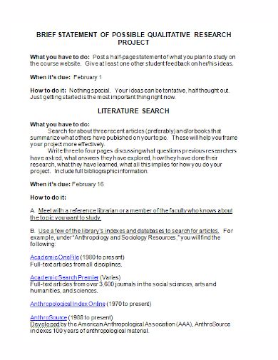 Free 3 Qualitative Research Statement Samples [ Purpose Problem Positionality ]