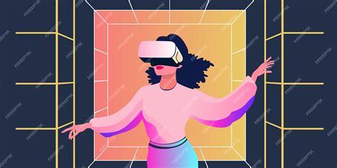 Premium Vector | Metaverse digital virtual reality technology of a ...