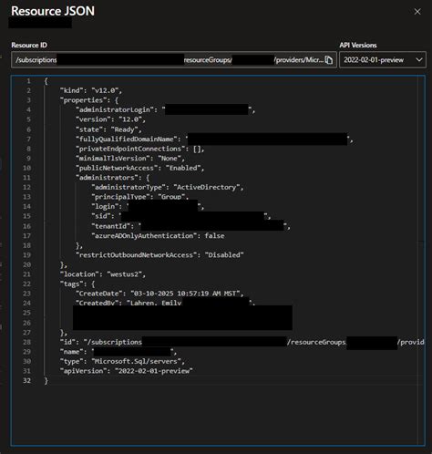 create an azure sql server and database with a bicep template emily