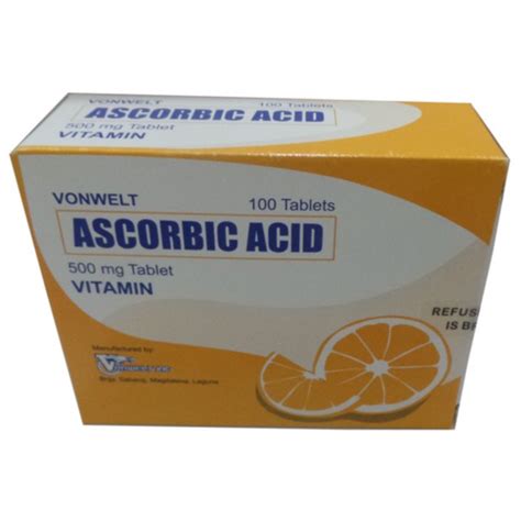Vonwelt Ascorbic Acid 100mg Tablet 100s Price In The Philippines