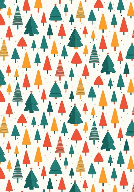 Premium Vector Vector Christmas Background With A Christmas Tree Pattern Design