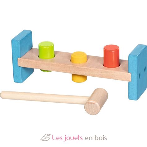 Banc à Marteler Avec 3 Bâtons Goki Dès 1 An